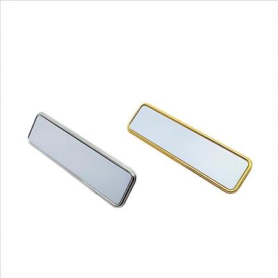 China Reusable Blank Sublimation Name Badge Magnetic Name Tags Custom Logo for sale