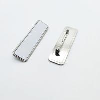 China Reusable Blank Sublimation Name Badge Magnetic Name Tags Custom Logo for sale
