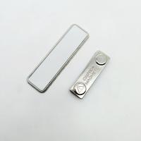 China Reusable Blank Sublimation Name Badge Magnetic Name Tags Custom Logo for sale