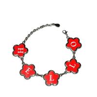 China Various Shaped Sublimation Women Bracelet Blanks For Heat Transfer Photos Printing Valentine's Day Gift Metal Jewelry Bracelet for sale