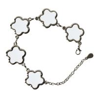 China Various Shaped Sublimation Women Bracelet Blanks For Heat Transfer Photos Printing Valentine's Day Gift Metal Jewelry Bracelet for sale