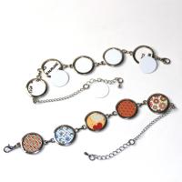 China Various Shaped Sublimation Women Bracelet Blanks For Heat Transfer Photos Printing Valentine's Day Gift Metal Jewelry Bracelet for sale