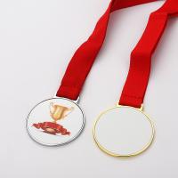China Customized Football Sport Souvenir Gift Blank Gold Plating Sublimation Medals for sale