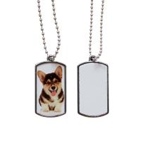 China Personalized Double Sided Metal Sublimation Dog Tags For Sublimation Photos Printing for sale
