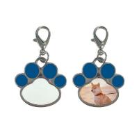 China Paw Shape Sublimation Dog Tag Blanks For Photos Printing Customized Pet Tags for sale