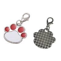 China Paw Shape Sublimation Dog Tag Blanks For Photos Printing Customized Pet Tags for sale