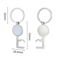 China Sublimation Bottle Opener Keychain Blank Custom Print Multifunctional Metal Keychain Sublimation Bottle Opener for sale