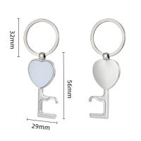 China Sublimation Bottle Opener Keychain Blank Custom Print Multifunctional Metal Keychain Sublimation Bottle Opener for sale