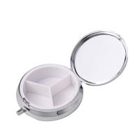 China Round Metal Sublimation Pill Box With Aluminum Insert for sale