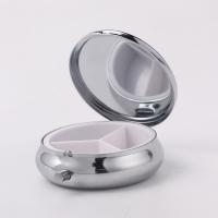 China Round Metal Sublimation Pill Box With Aluminum Insert for sale