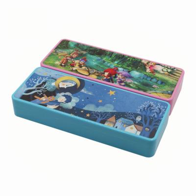 China Custom Sublimation Pencil Holder Case School Supplies Plastic Blanks Sublimation Pencil Cases for sale