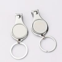 China Multi Function Sublimation Blank Foldable Hand Toe Opener Keyring Nail Scissors Nail Cutters for sale