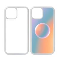 China Printable Back Phone Cover 2D Sublimation TPU Tempered Glass Mobile Case For IPhone 13 14 15 16 for sale