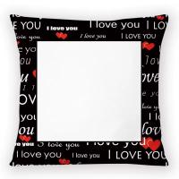 China I Love You Pillow Cases sublimation pillow for Valentine's Gift for sale