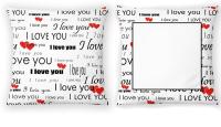 China I Love You Pillow Cases sublimation pillow for Valentine's Gift for sale