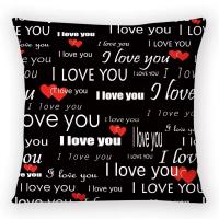 China I Love You Pillow Cases sublimation pillow for Valentine's Gift for sale