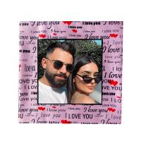 China I Love You Polyester Sublimation Pillowcases Personalized Cushion for sale