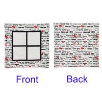 China Custom Lovers Linen Sublimation Pillow Cover 4 Panel Sublimation Pillow Case for sale