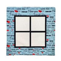 China Custom Lovers Linen Sublimation Pillow Cover 4 Panel Sublimation Pillow Case for sale