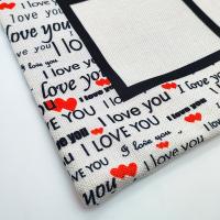 China Custom Lovers Linen Sublimation Pillow Cover 4 Panel Sublimation Pillow Case for sale