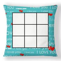 China Printable Sublimation Cushions Blank Love Pillow Case For Valentine'S Gift for sale