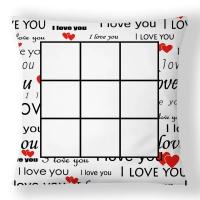China Printable Sublimation Cushions Blank Love Pillow Case For Valentine'S Gift for sale