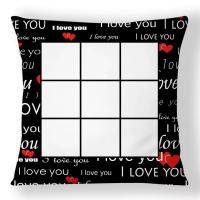 China Printable Sublimation Cushions Blank Love Pillow Case For Valentine'S Gift for sale