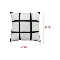 China Custom Design Blank 9 Panel Sublimation Pillow Case 40*40cm Size Sublimation Cushion Cover for sale