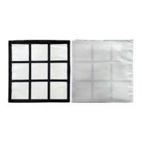 China Custom Design Blank 9 Panel Sublimation Pillow Case 40*40cm Size Sublimation Cushion Cover for sale