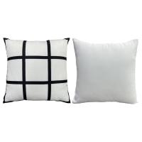 China Custom Design Blank 9 Panel Sublimation Pillow Case 40*40cm Size Sublimation Cushion Cover for sale