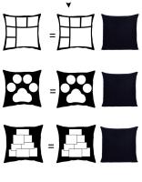 China Creative Different Styles Blank Sublimation Pillow Cover DIY Custom Print Chair Cushion for sale