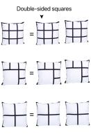China Creative Different Styles Blank Sublimation Pillow Cover DIY Custom Print Chair Cushion for sale