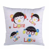 China Customized Plain Blank White Sublimation Pillow Case Blanks Heat Transfer Sublimation Cushion Cover for sale