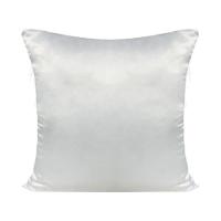 China 16 inch Sublimation Blanks Pillow Case Custom Print Logo 40x40CM White Cushion Cover Sublimation Satin Pillowcase for sale