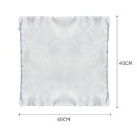 China 16 inch Sublimation Blanks Pillow Case Custom Print Logo 40x40CM White Cushion Cover Sublimation Satin Pillowcase for sale