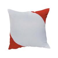 China Photo Printing Polyester Pillow Cases For Sublimation With Colored Corner for sale