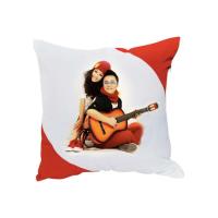 China Photo Printing Polyester Pillow Cases For Sublimation With Colored Corner for sale