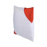 China Photo Printing Polyester Pillow Cases For Sublimation With Colored Corner for sale