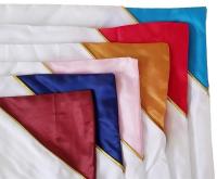 China Colored Corner Golden Edge Blank Polyester Pillow Cases For Sublimation DIY Custom cushion cover sublimation for sale
