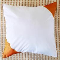 China Colored Corner Golden Edge Blank Polyester Pillow Cases For Sublimation DIY Custom cushion cover sublimation for sale
