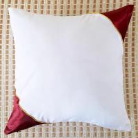 China Colored Corner Golden Edge Blank Polyester Pillow Cases For Sublimation DIY Custom cushion cover sublimation for sale