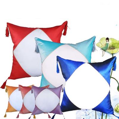 China Colored Sublimation Satin Pillowcase With Ear Of Wheat Wholesale Sublimation Blanks Pillowcase for sale