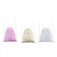 China Colorful Sublimation Glittery Drawstring Bag For DIY Personalized Photo Printing for sale