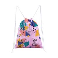 China Colorful Sublimation Glittery Drawstring Bag For DIY Personalized Photo Printing for sale