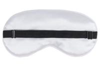 China DIY Personalized Double-Sided White Silk Sublimation Eye Mask Sleep Mask for sale