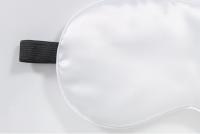 China DIY Personalized Double-Sided White Silk Sublimation Eye Mask Sleep Mask for sale