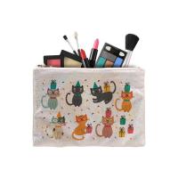 China Personalized Double Sided Printable Glitter Cosmetic Bag Sublimation Blank Glitter Makeup Bag Pouch for sale