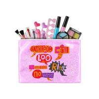 China Personalized Double Sided Printable Glitter Cosmetic Bag Sublimation Blank Glitter Makeup Bag Pouch for sale