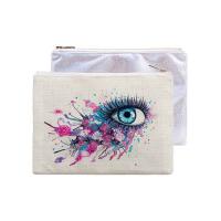 China Personalized Double Sided Printable Glitter Cosmetic Bag Sublimation Blank Glitter Makeup Bag Pouch for sale