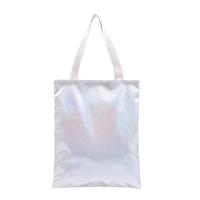 China Customizable Colorful Canvas Sublimation Blank Tote Bags Fashionable Heat Transfer Shopping Bag For Advertising for sale